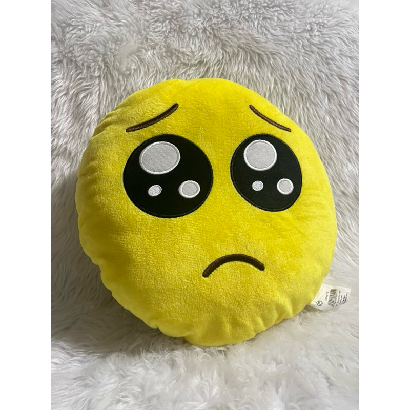 38x38cm Emoji Sad Face Car Pillow Plush | Shopee Philippines