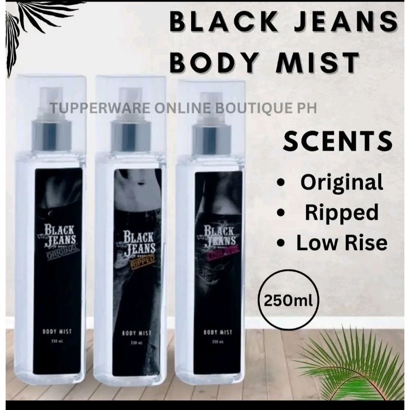 Tupperware Black Jeans Body Mist 250ml | Shopee Philippines
