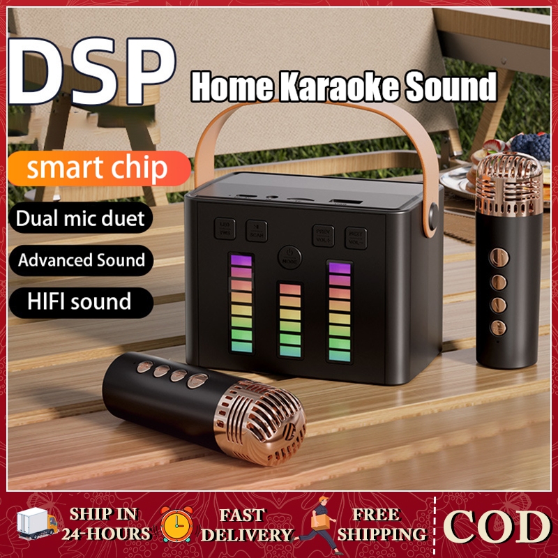 Wireless Mini Karaoke Bluetooth Speaker with Microphone Wireless dual ...