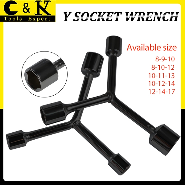 C&K Y Socket Wrench (Short) Cr-V Y-Triangle Wrench Chrome Vanadium ...