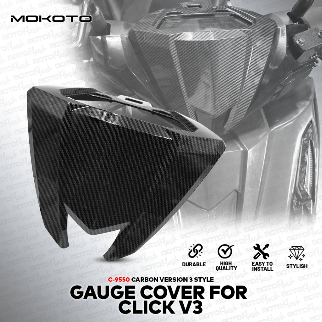 MOKOTO HONDA CLICK V3 FULL GAUGE PANEL GARNISH COVER FOR HONDA CLICK V3 ...