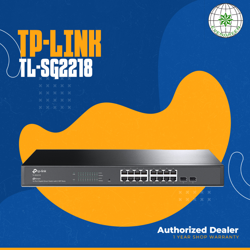 TP-Link Omada TL-SG2218 JetStream 16-Port Gigabit Smart Switch with 2 ...