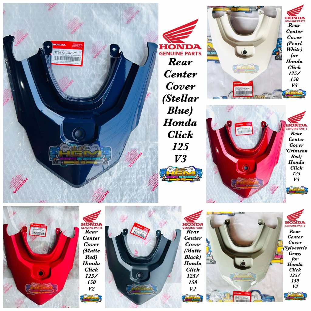 CENTER COVER REAR FOR HONDA CLICK 125i V2 & V3 | HONDA GENUINE PARTS ...