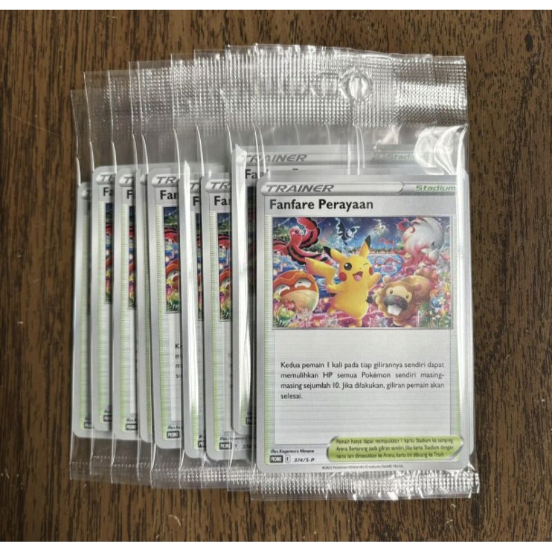 Pikachu FanFare Perayaan Promo (Sealed) with Hisuian Zoroark Hisuian Voltorb Bidoof Oricorio ...