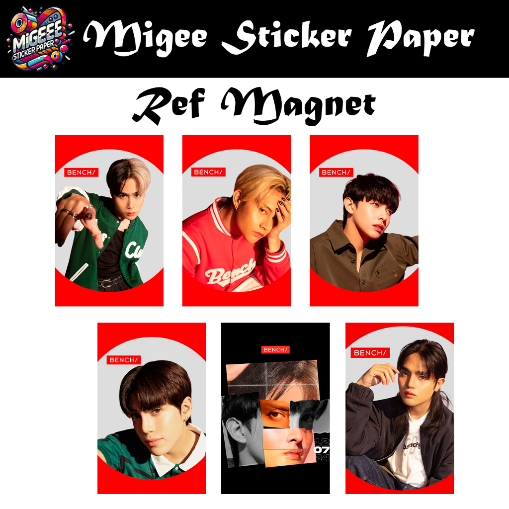SB19 BENCH/ Edition Ref magnet or Sticker (ATM SIZE) | Shopee Philippines