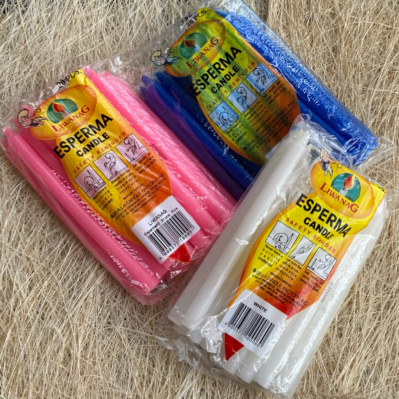 Esperma code E2 and E3-1 bundle Candle for Christening/Baptism 5inches ...