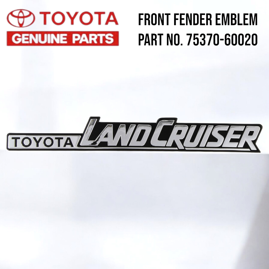 TOYOTA Genuine Parts Front Fender Emblem Part Number 75370-60020 ...