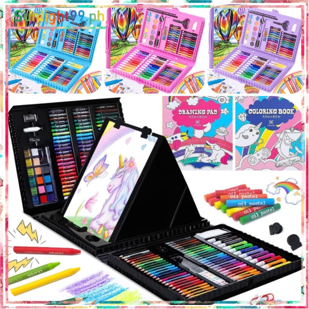 208pcs art coloring set original drawing painting set for kids crayons ...