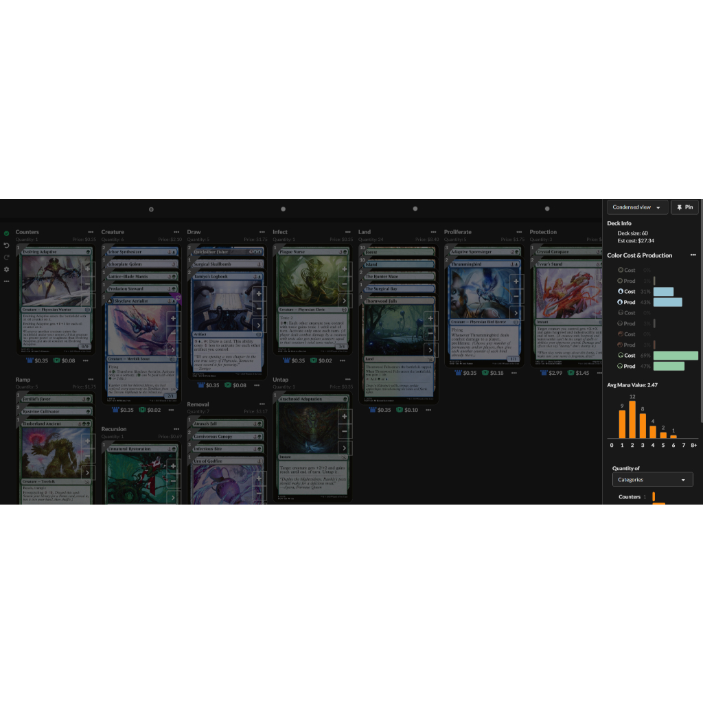 MTG Standard Simic Budget Ramp Deck, Constructed for Beginners | Shopee ...