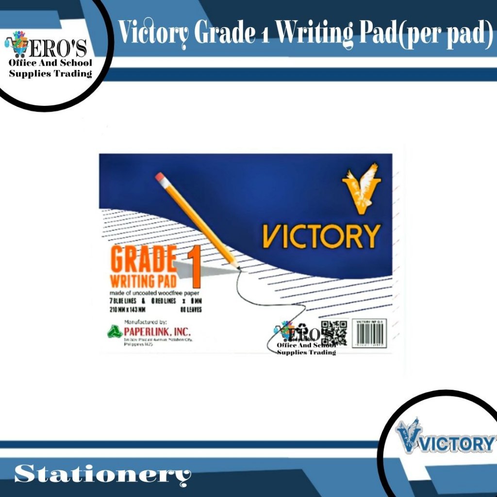 VICTORY Grade 1 Pad Paper I Sold per piece | Shopee Philippines