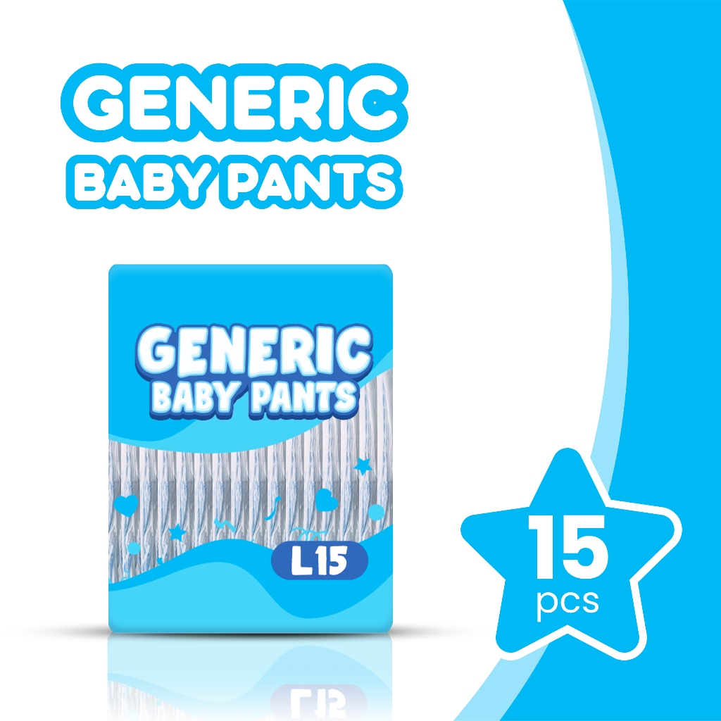 Generic Baby Diaper Pants Large 15s | Shopee Philippines