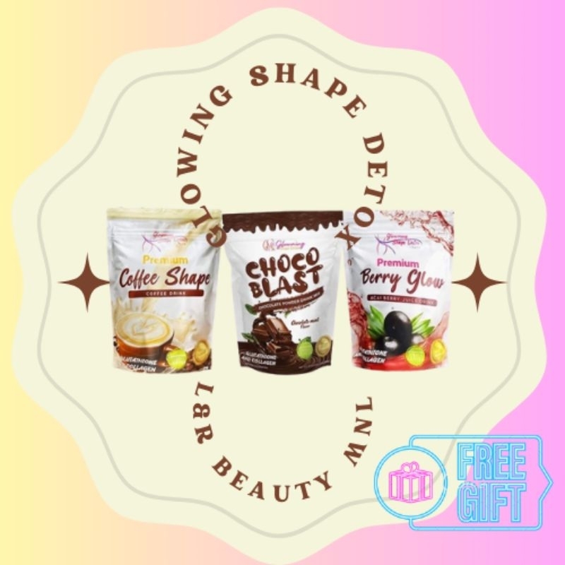 GLOWMING DETOX PREMIUM BERRY GLOW, PREMIUM COFFEE SHAPE AND CHOCO BLAST ...