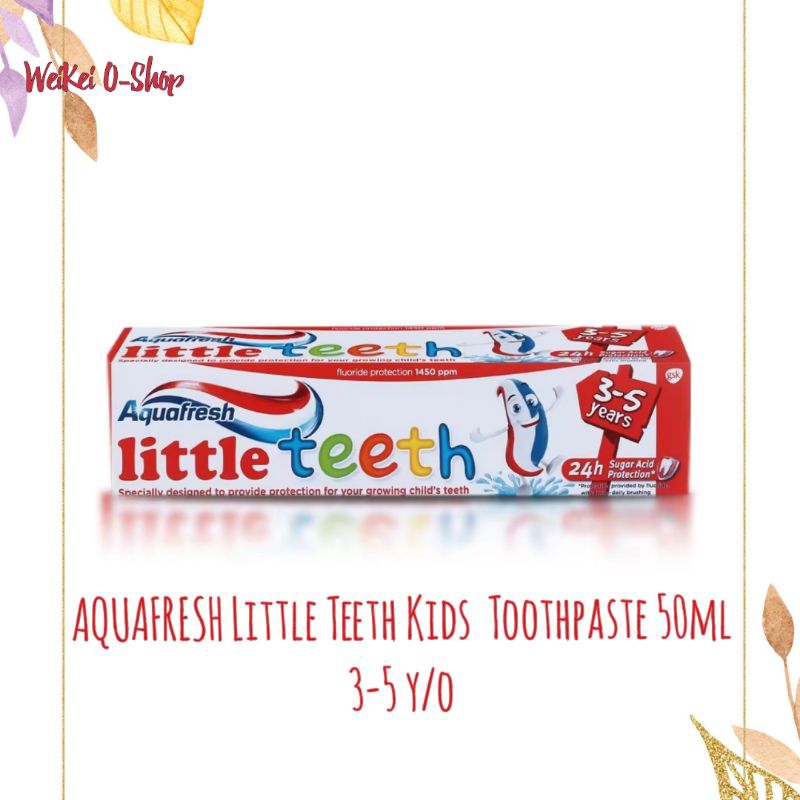 AQUAFRESH Little Teeth Toothpaste 50ml (3-5y/o) | Shopee Philippines
