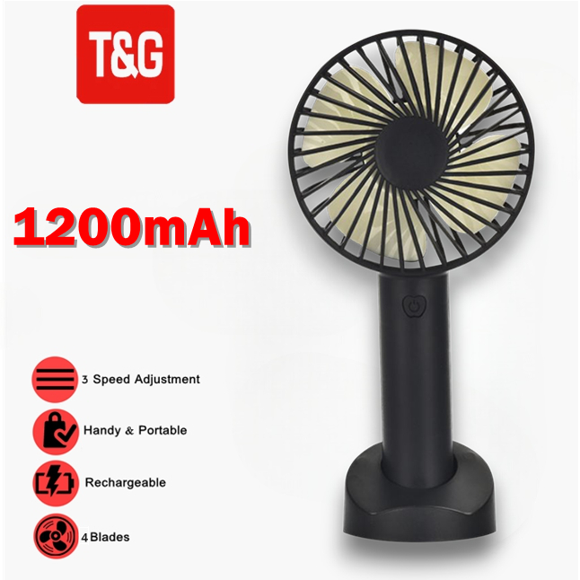 N9 Mini Portable USB Rechargeable Strong Wind Handheld Fan with Phone ...