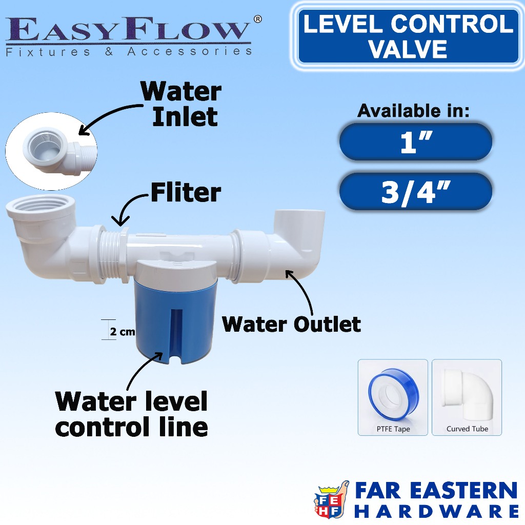 EASYFLOW Level Control Valve with Filter 3/4" | 1" | Shopee Philippines
