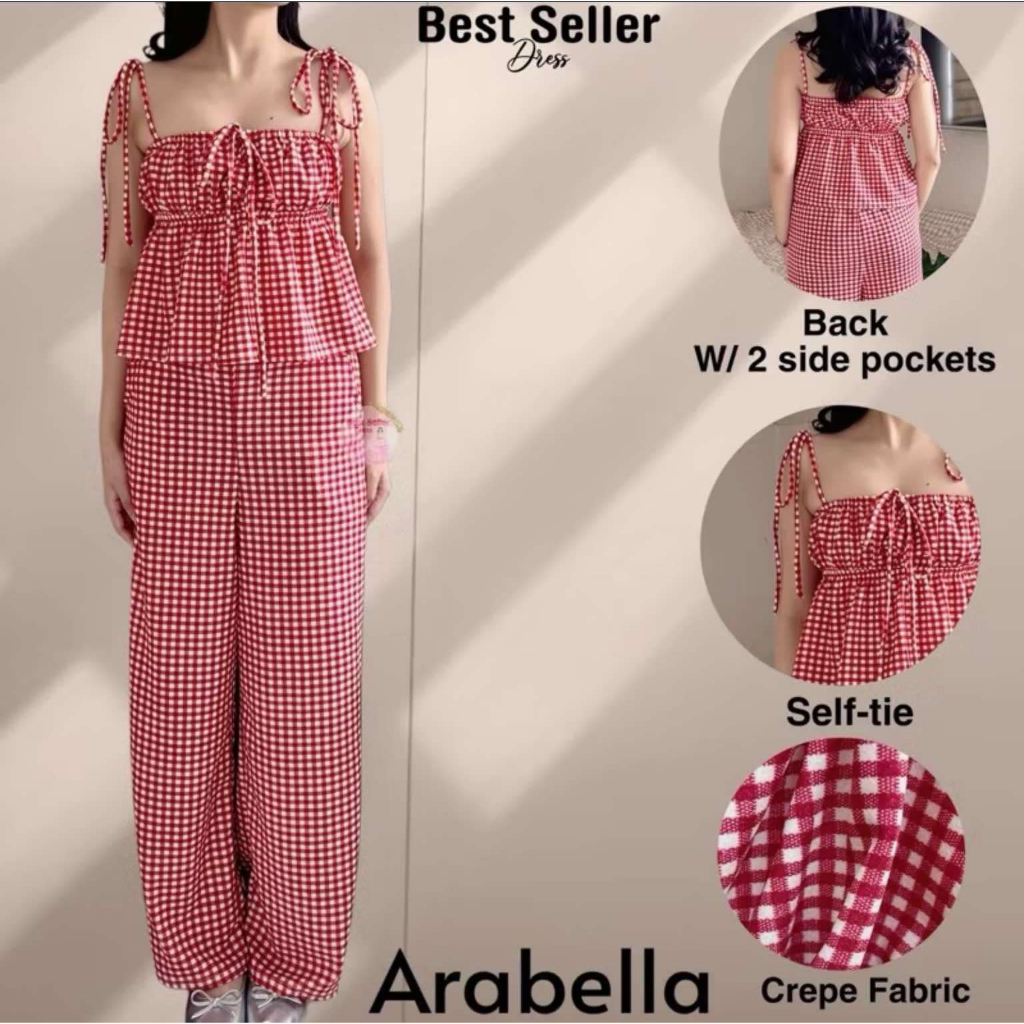 BSD Best Seller Arabella (S-XXL) Peplum Top and High Waisted Straight Cut Pants Terno | Shopee ...