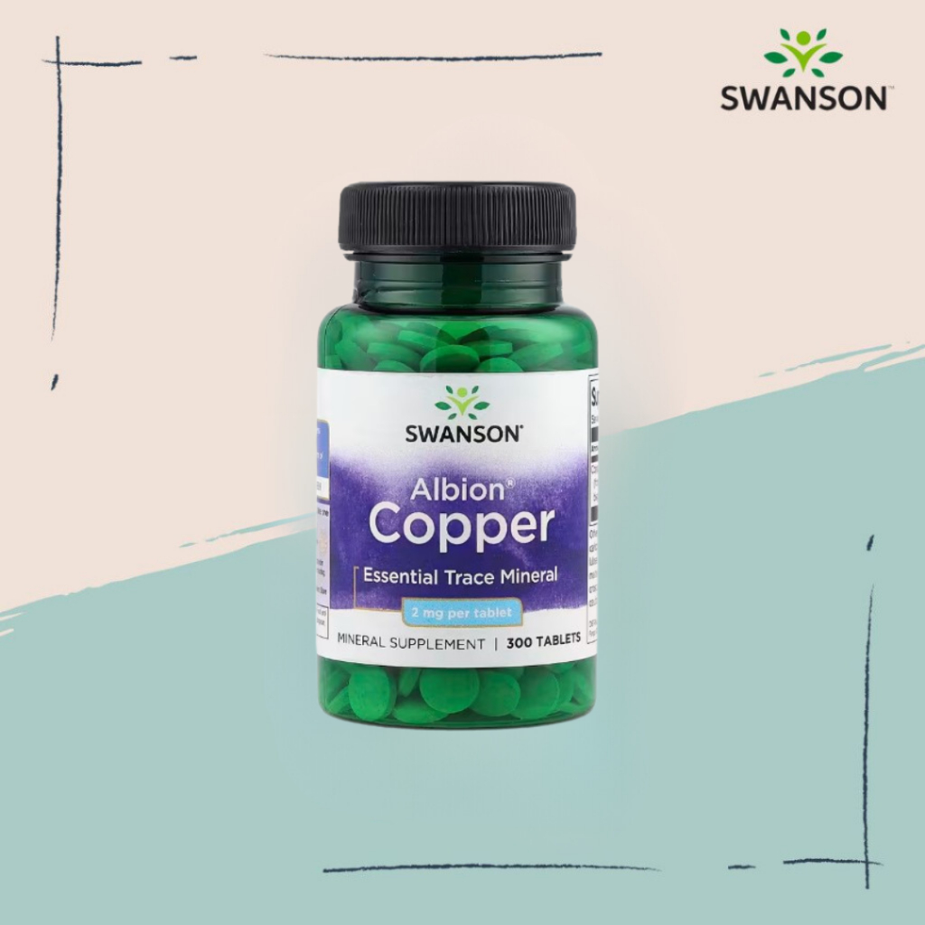 SwansonPh | Swanson, Albion Copper 2 mg, 300 Tablets EHelps Maintain ...