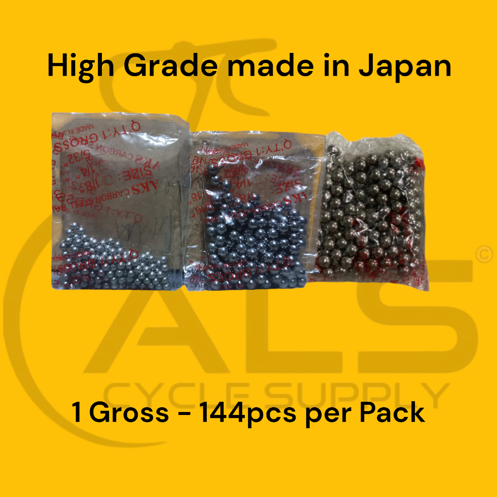 Loose Steel ball bearing - bulitas size 1/8 3/16 1/4 144pcs Japan BMX ...