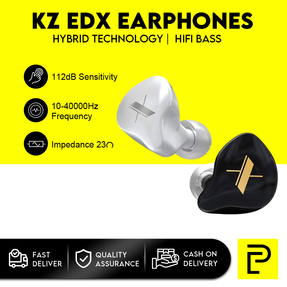 Kz Edx 1dd In Ear Earphone Sport Noise Cancelling With Mic Headset ...