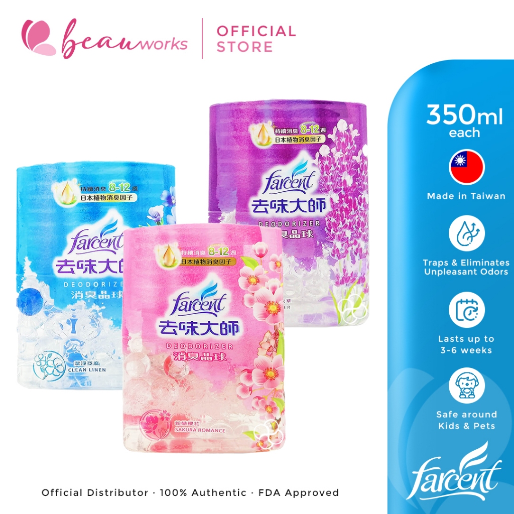 Farcent Deodorizing Beads 350ml | Shopee Philippines