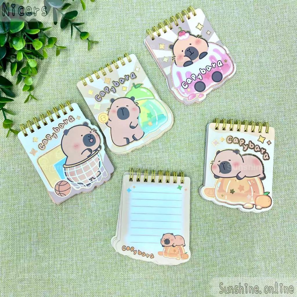 CAPYBARA Spiral Notebook 60lvs. Creative Small Coil Notebook cartoon ...