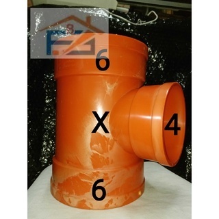 CCS PVC Pipe Tee Reducer Orange 6" For Waterline | Shopee Philippines