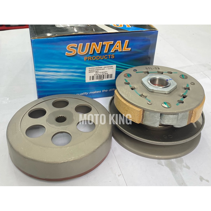 SUNTAL TORQUE DRIVE ASSY W/ CLUTCH ASSY & BELL MIO 115 SPORTY (YC400F ...