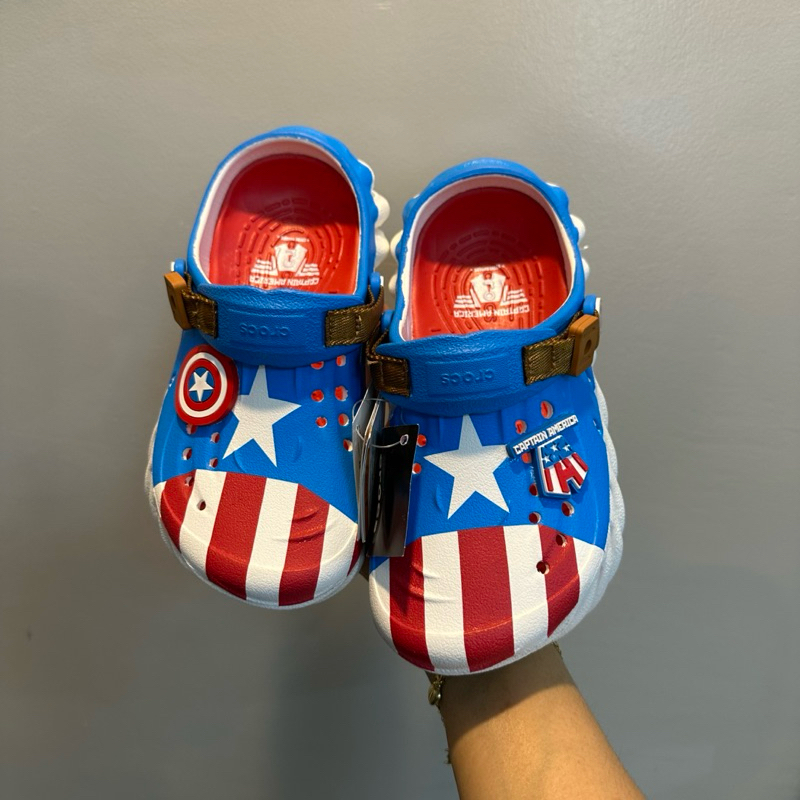 Original Crocs Echo Clog Captain America | Shopee Philippines