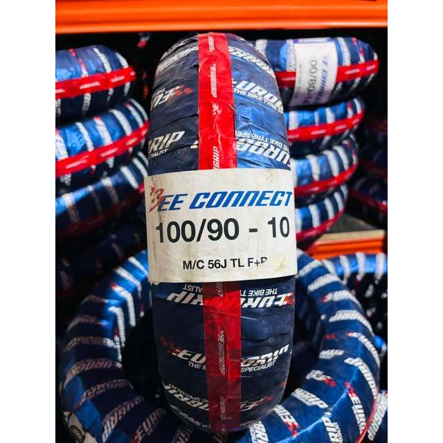 EUROGRIP TIRES BEE CONNECT (100/90-10) FREE PITO&SEALANT | Shopee ...
