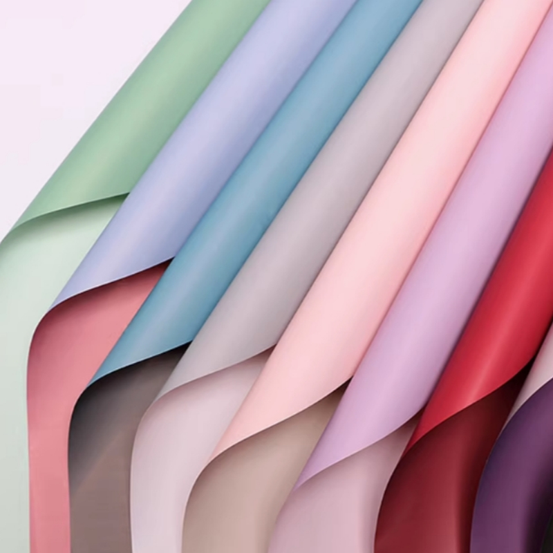 5pcs Two-Sided Colored Flower Wrappers 58*58cm Bouquet Wrapping Paper ...