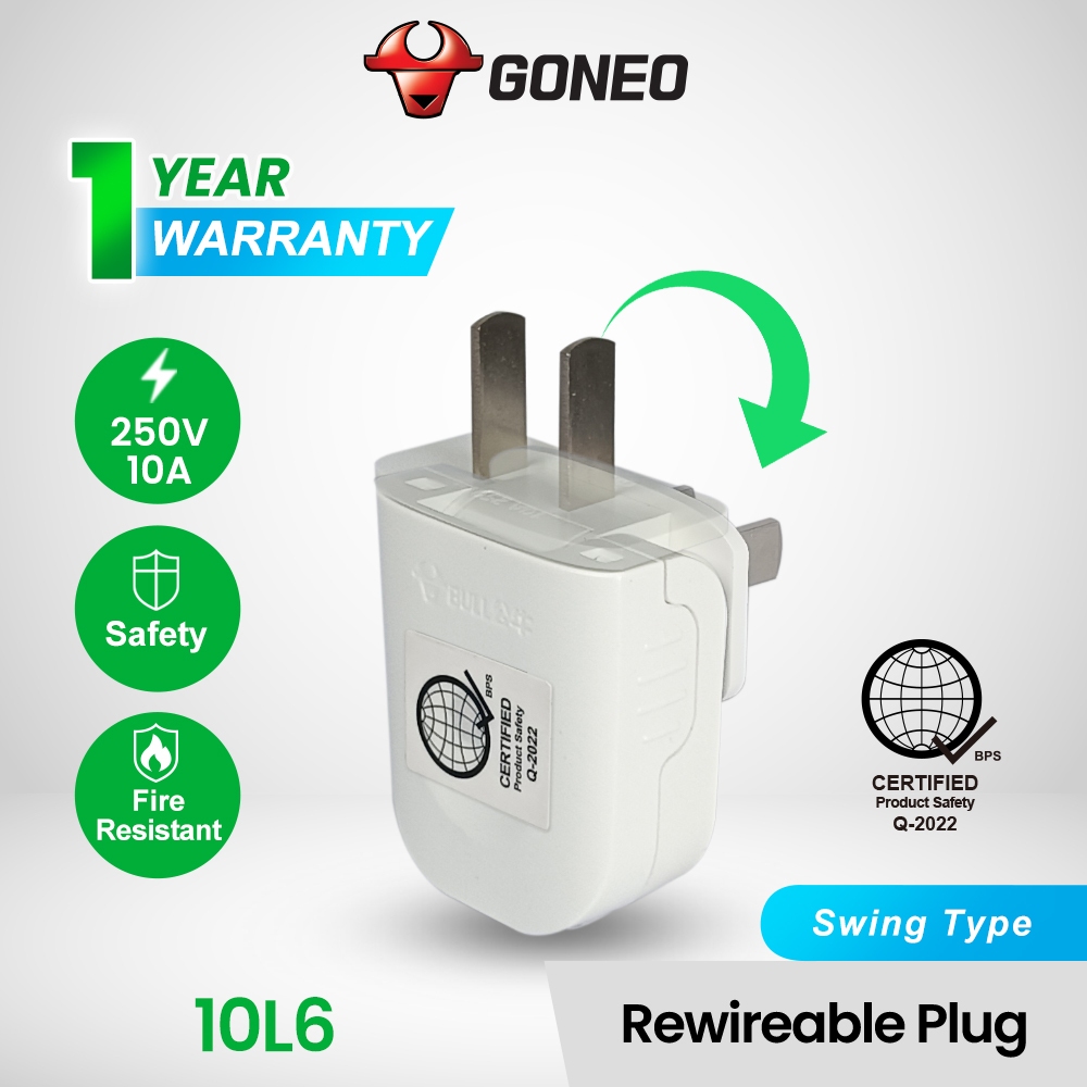 Bull Socket Plug Unbreakable Series 10L4,10L1, 10L6 250V, ABS Plastic ...