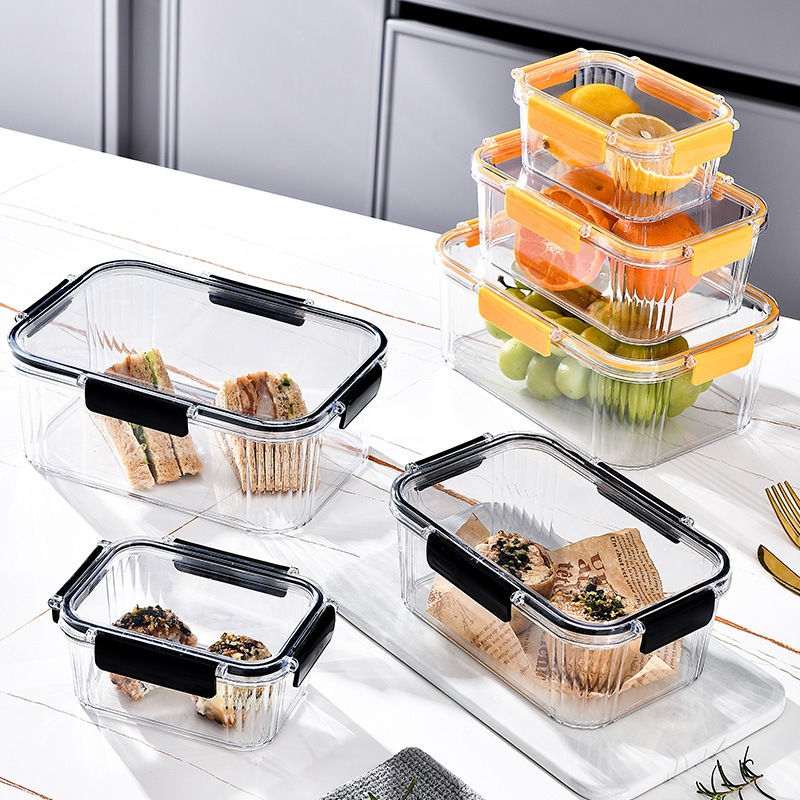 Food Container Washing Fruit Vegetable Storage Locking Lid Fridge ...