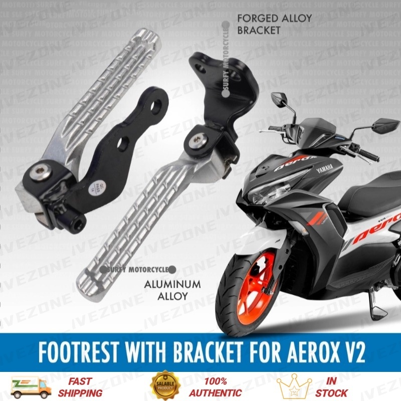 Aerox V1/V2 Rear Footpeg With Bracket Kit Alloy Footpeg Assembly ...