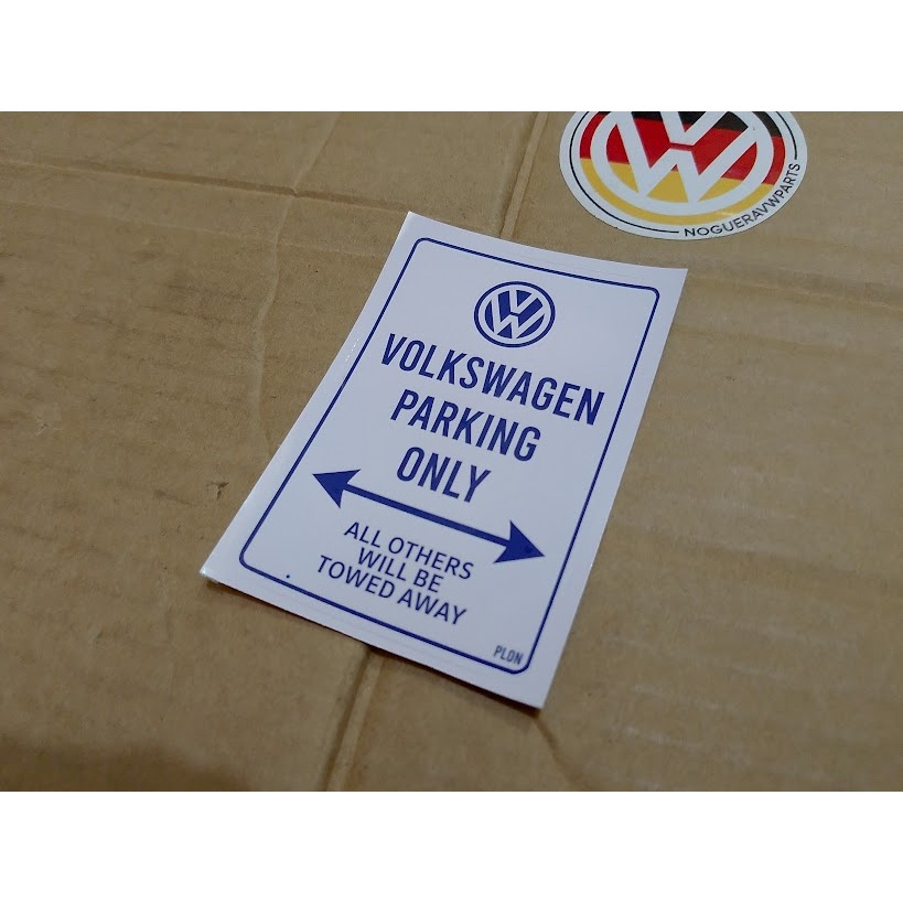 VW Beetle/Kombi Sticker "Volkswagen Parking Only" design | Shopee ...
