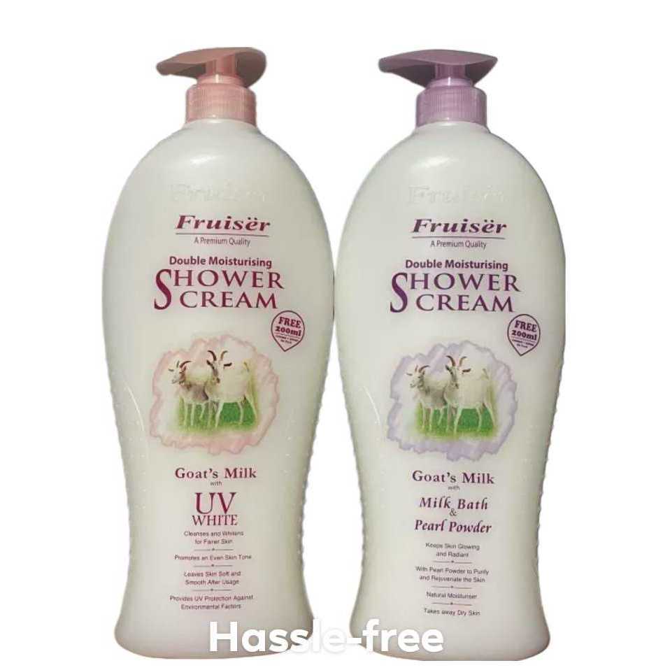 FRUISER DOUBLE MOISTURIZING SHOWER CREAM GOAT'S MILK (1.2L) MADE IN USA ...