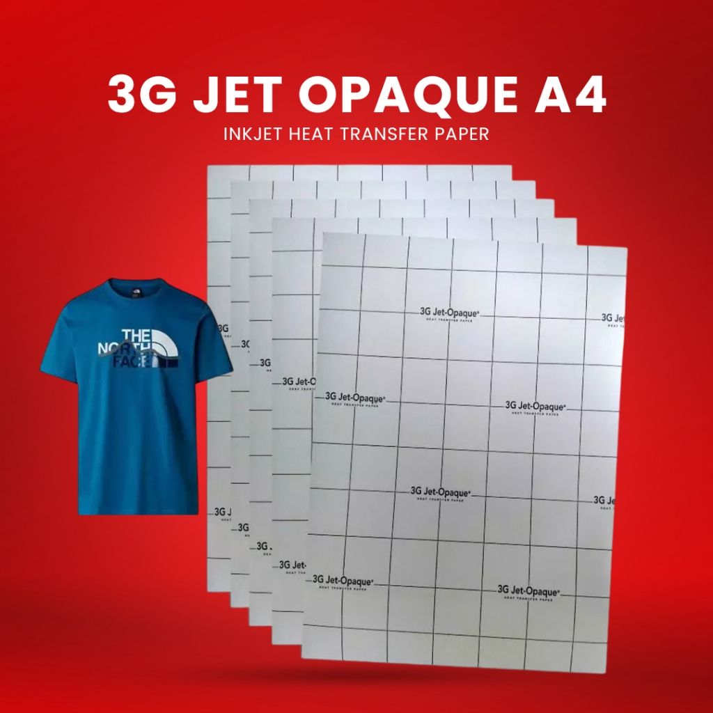 US Dark Transfer Paper 3G Jet Opaque A4 Dark (10 Sheets/Pack) Pigment ...