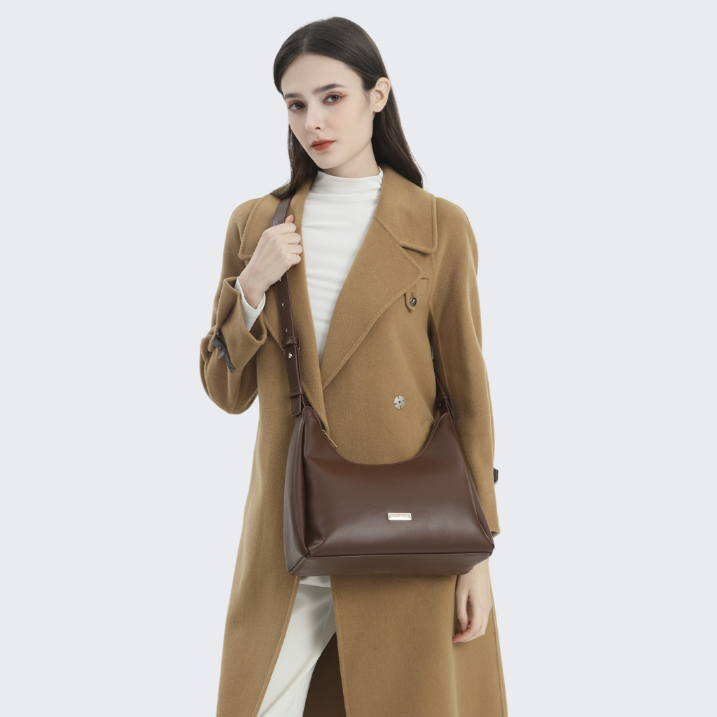 【Mumu Select】M451 Women 2Way Leather Large Shoulder Bag Sling Bags For ...