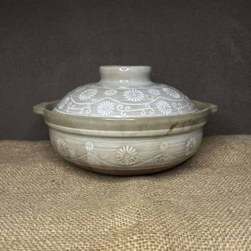 Ginpo Hana Mishima Small Earthen Pot (Used; As is) | Shopee Philippines