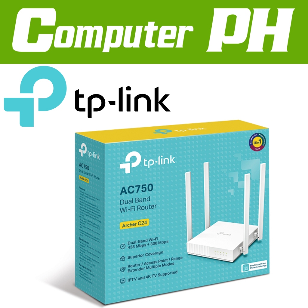 TP-Link Archer C24 AC750 Dual-Band WiFi Router | Access Point ...