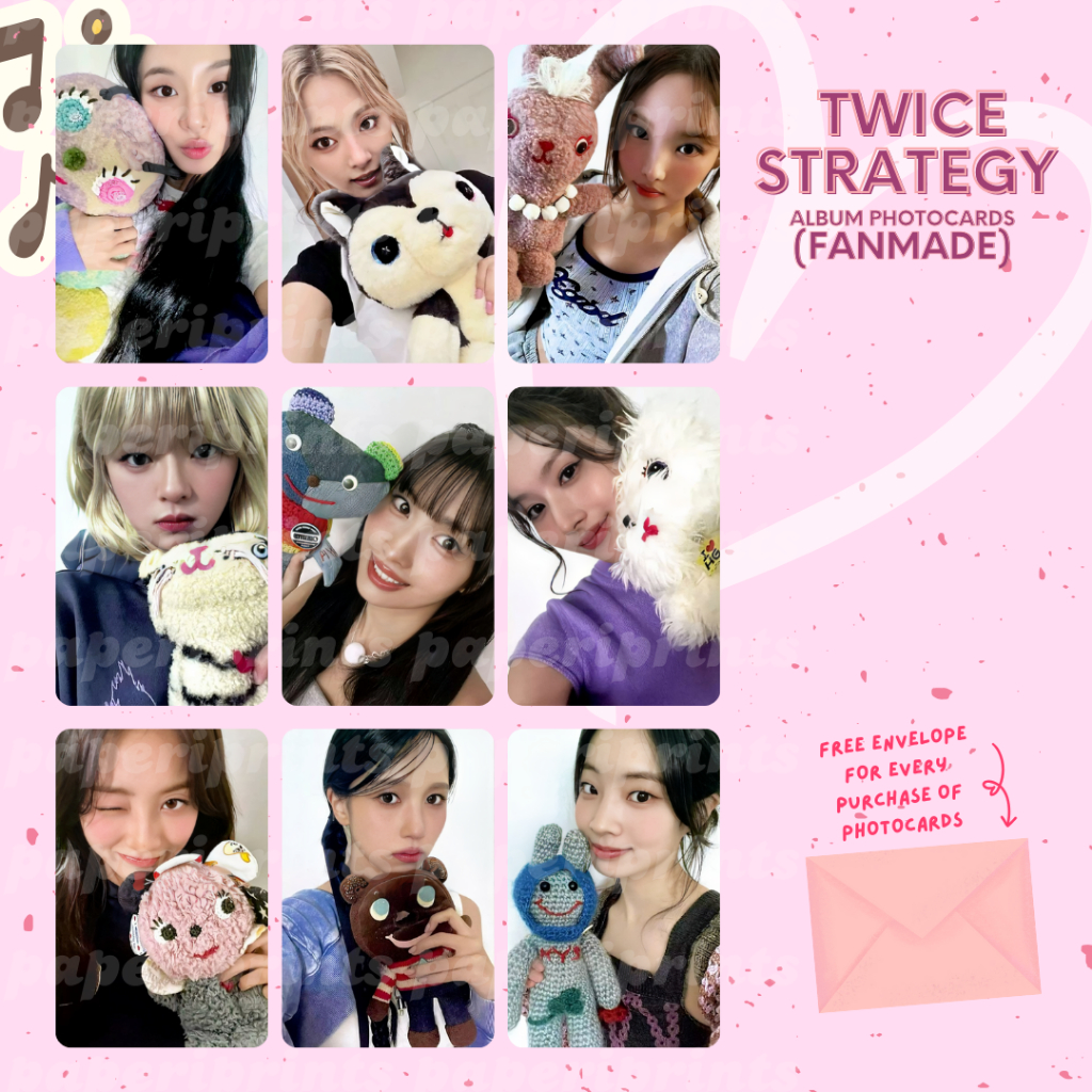 TWICE STRATEGY ALBUM PHOTOCARD FANMADE UNOFFICIAL | Shopee Philippines