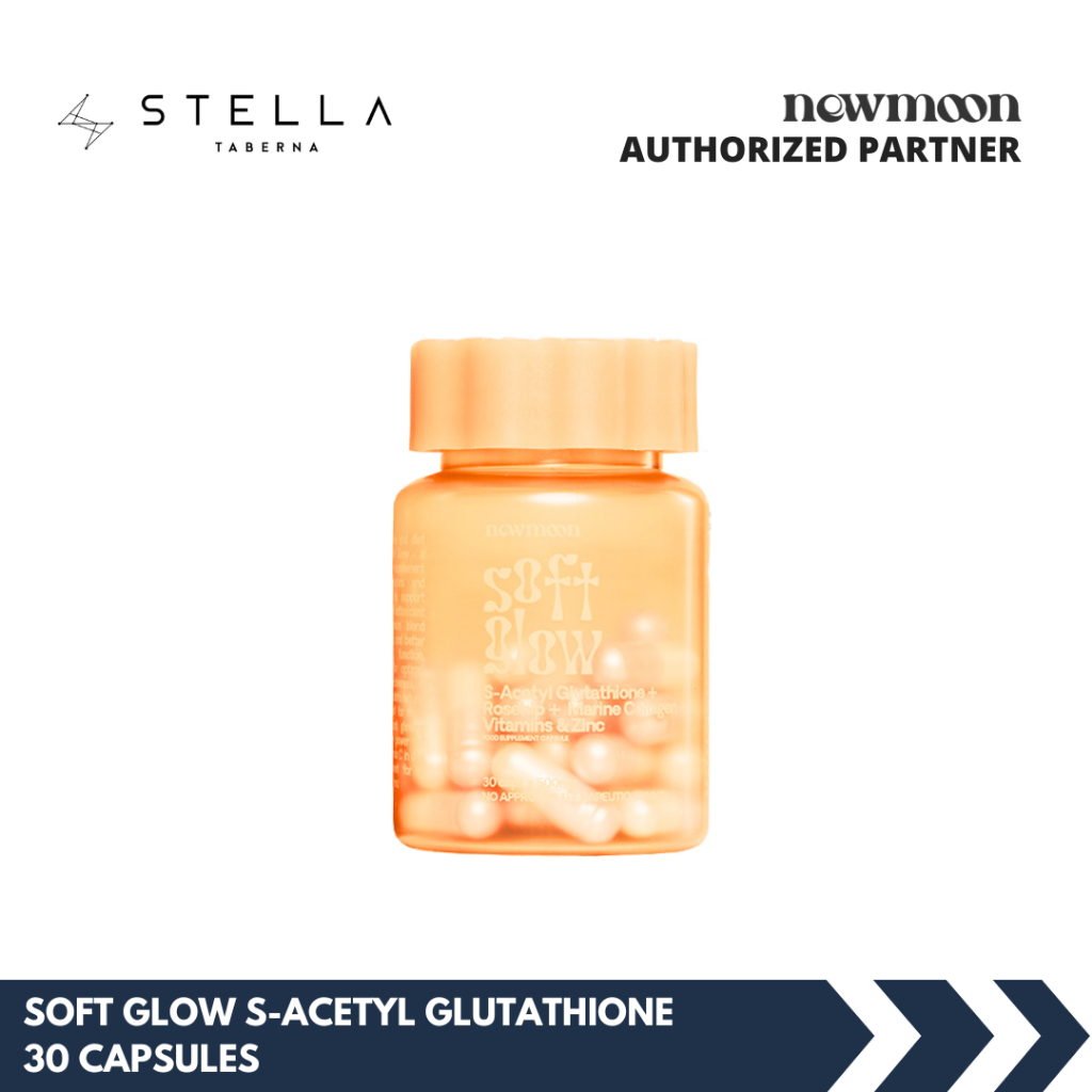 New Moon 30capsules 500mg S-Acetyl Glutathione Collagen Vitamin Glowing ...