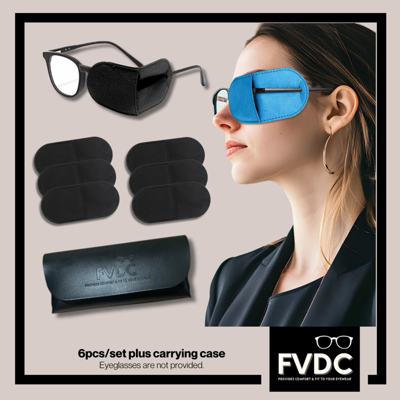 FVDC 6pcs OVER GLASSES EYE PATCH, OCCLUSION OVERSIZE EYEPATCHES FOR ...