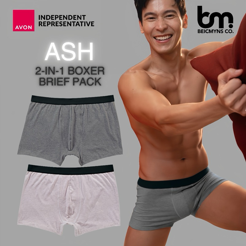 AVON Ash 2-in-1 Boxer Brief Pack | BEICMYNS CO. | Shopee Philippines