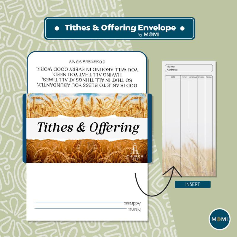 Tithes & Offering Envelope | 4x7 Inches | Shopee Philippines
