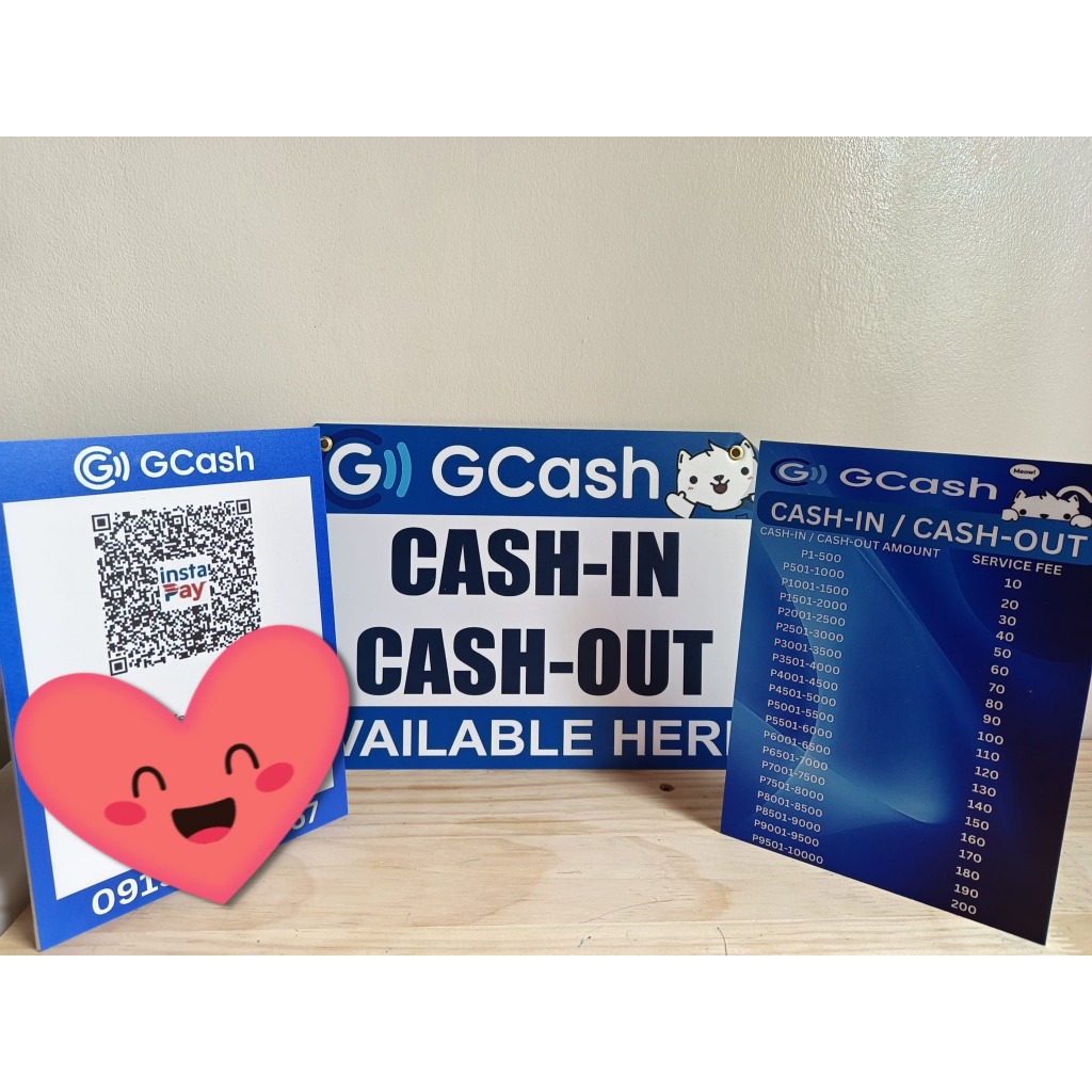 GCASH SIGNAGE SINTRA BOARD A5 SIZE (CUSTOMIZED) | Shopee Philippines