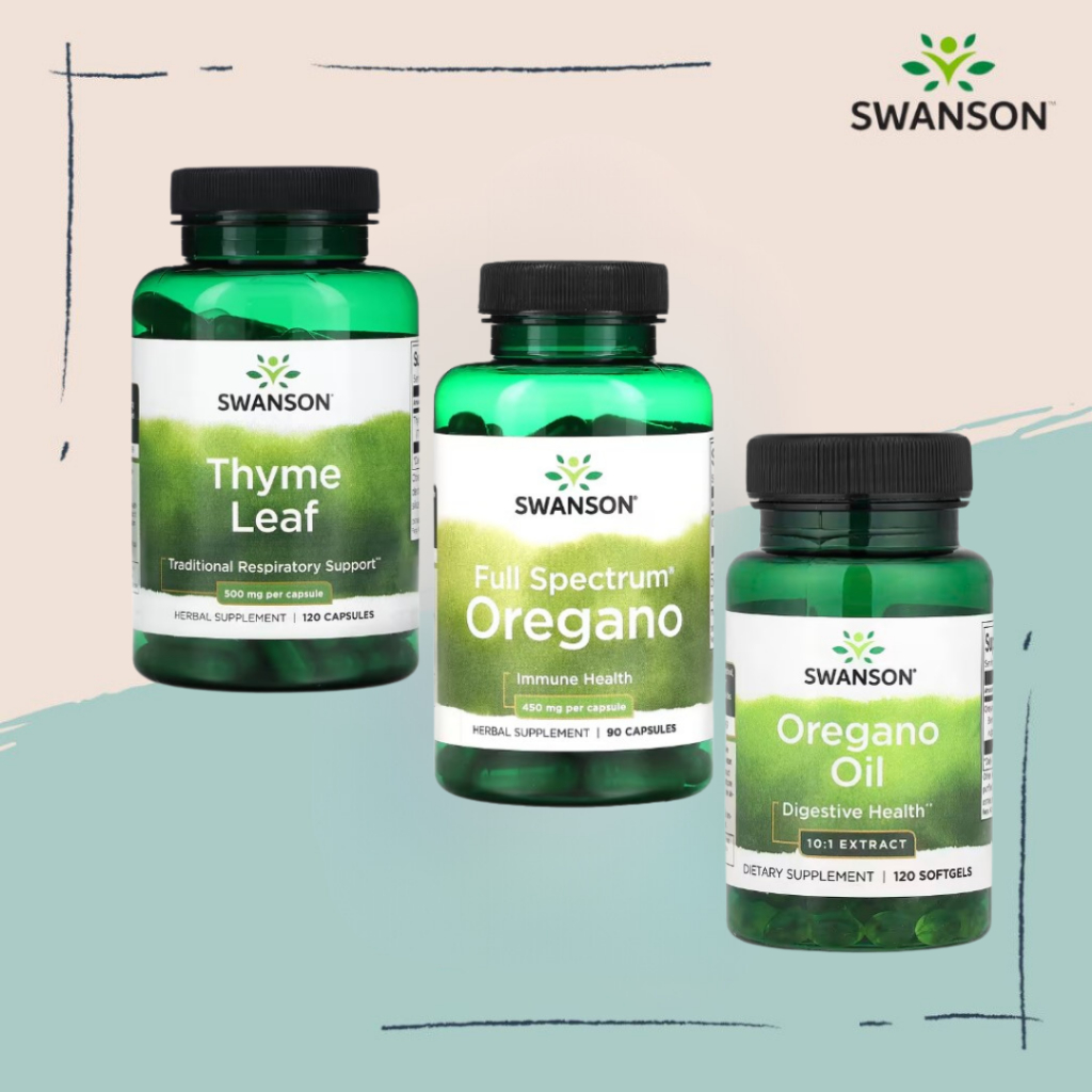 Swanson Ph | Swanson, Thyme Leaf, Oregano Oil, Traditional Respiratory ...