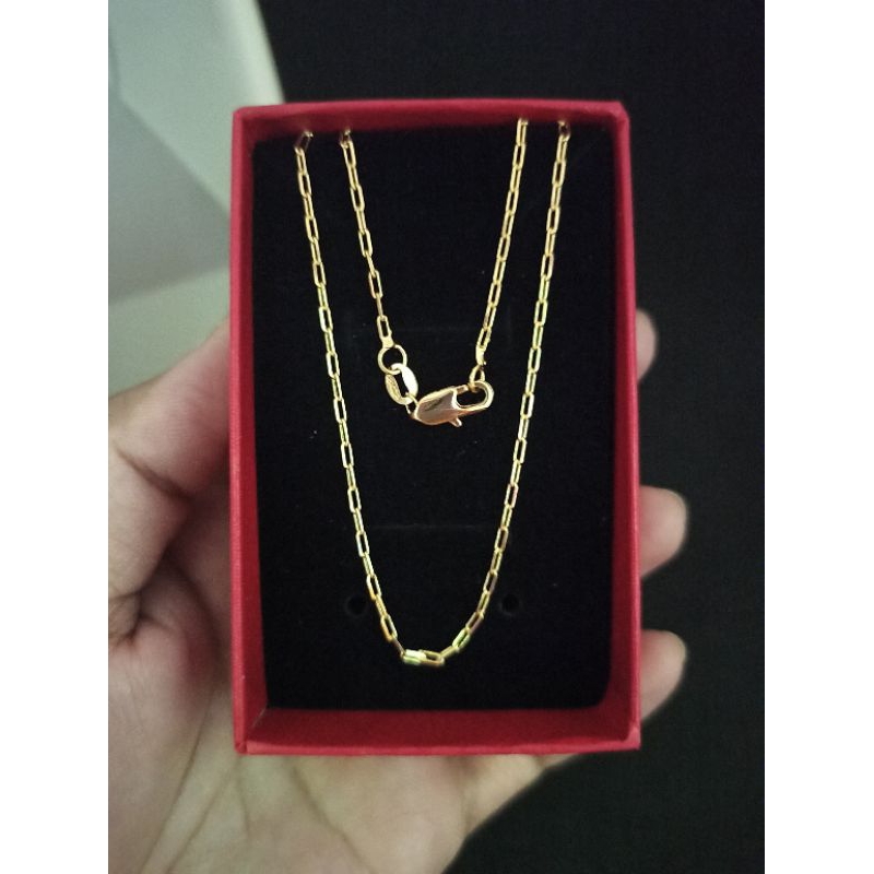 10k saudi gold chain only 18"-800 | Shopee Philippines