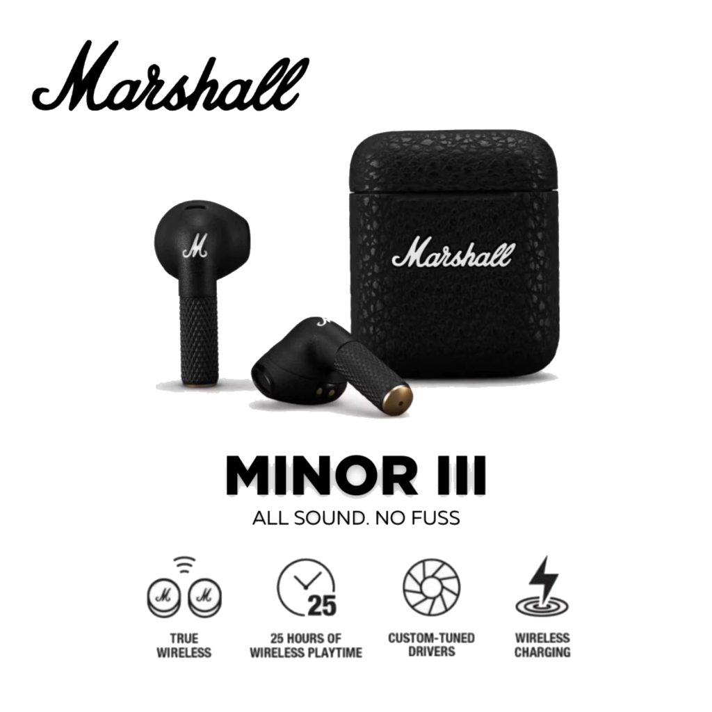 MARSHALL MOTIF MINOR III True Wireless Bluetooth Earphones In-Ear ...