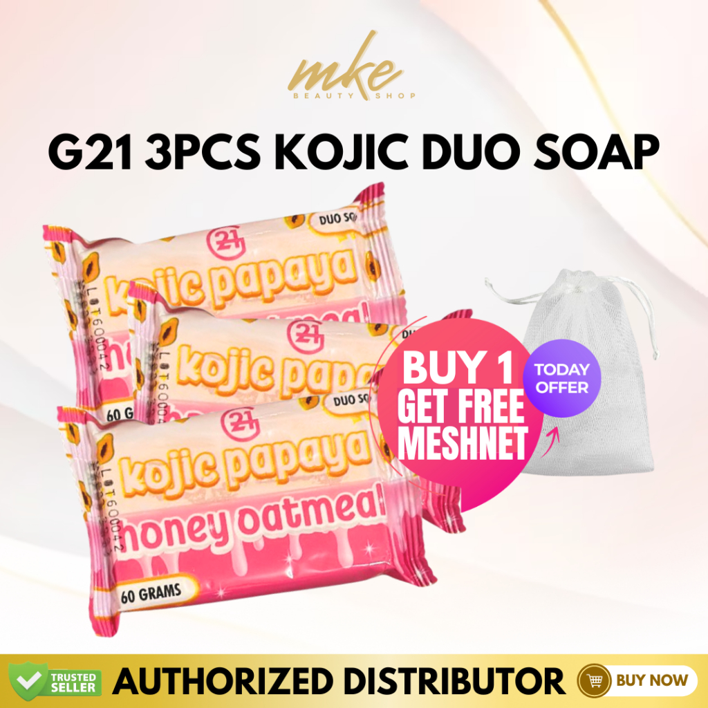 G21 3PCS KOJIC PAPAYA WITH HONEY OATMEAL SOAP MINI | Shopee Philippines