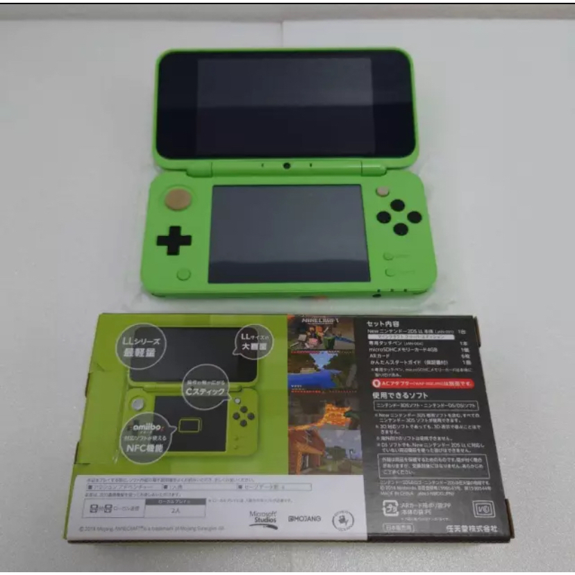 New Nintendo 2DS XL LL Minecraft Creeper Edition Console W/BOX | Shopee ...